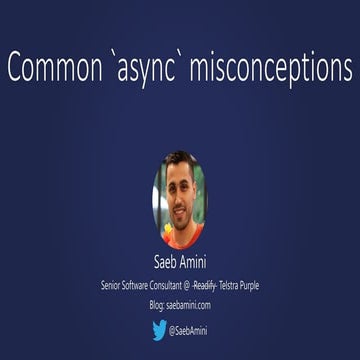 Common Async Misconceptions Ppt 