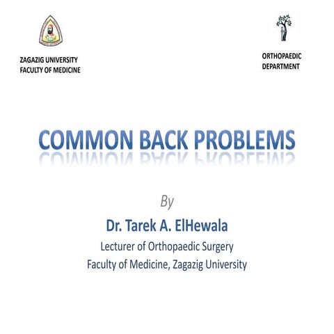 Common back problems | PPTX