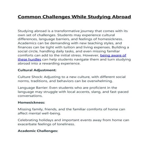 Common Challenges While Studying Abroad (1).pdf
