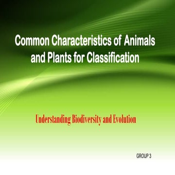 Common Characteristics of Animals and Plants for Classification.pptx
