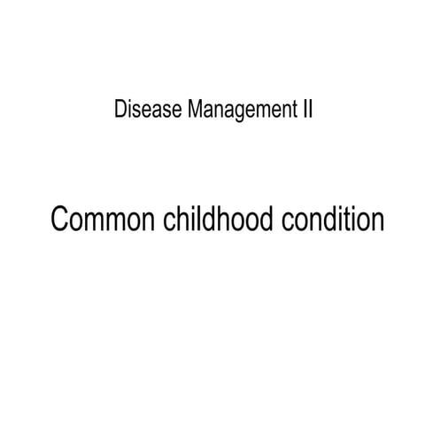 Comprehensive Overview of Childhood Disease Management and Vaccination ...