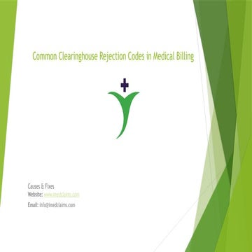 Common Clearinghouse Rejection Codes in Medical Billing.pptx