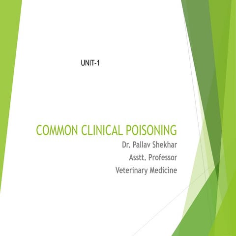 Common Clinical poisoning cases of animals | PPT