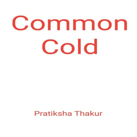 Common Cold / Sardi | PDF