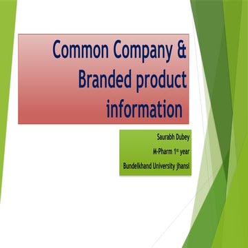 Common Company & Branded product information.pptx