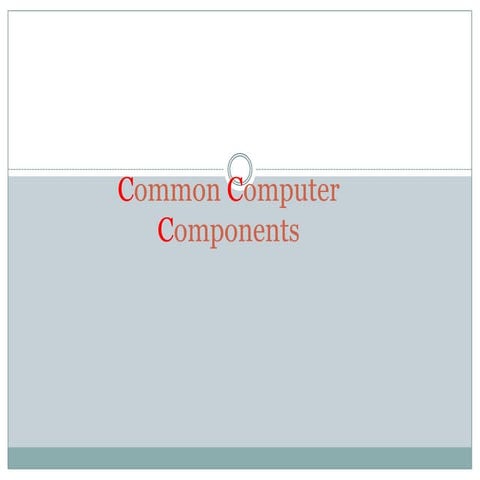 Common computer components | PPT