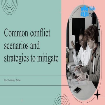 Common Conflict Scenarios And Strategies To Mitigate Powerpoint Presentation Slides | PDF