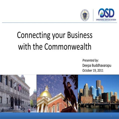 CommonConnect: Connecting your Business with the Commonwealth | PPT