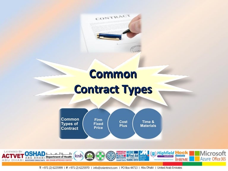Common contract types