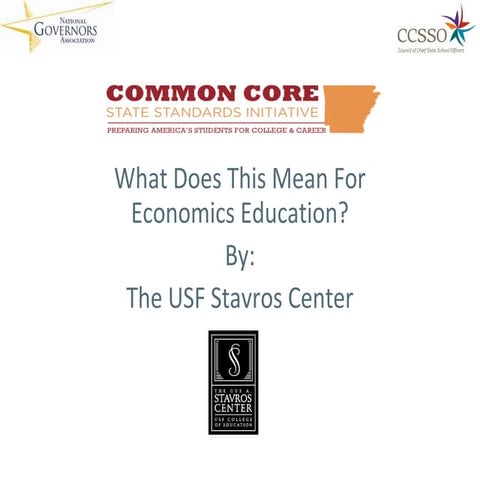 Common core econ high school | PPT