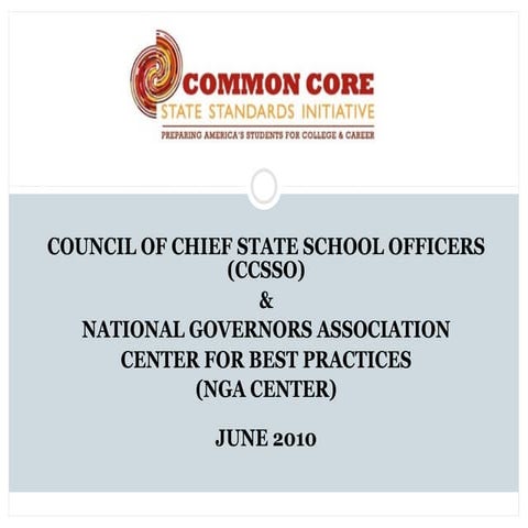 Common Core Standards | PPT
