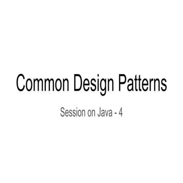Common Design Patternspptx 