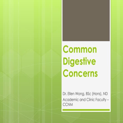 Common digestive concerns | PPTX