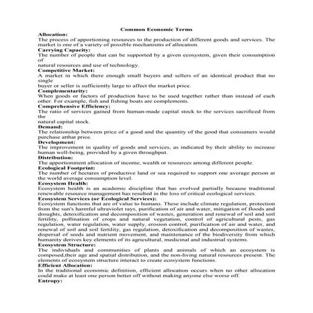 Environment and sustainable economic development | PPTX
