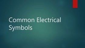 Electrical signs and symbols | PPT