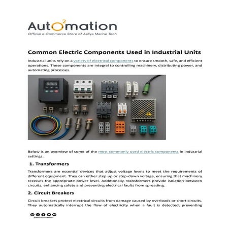 Common Electric Components Used in Industrial Units.pdf