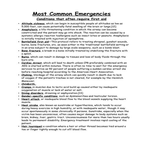 Emergency tray | ODT