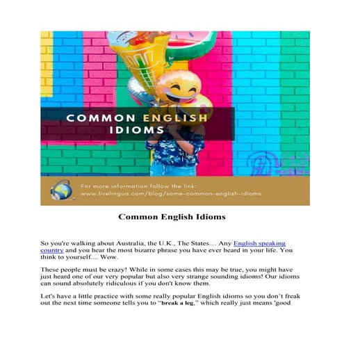 Grade_5_English_Idioms.pOWERPOINT PRESENTATION | PPTX