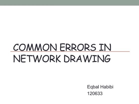 Network Challenge: Error and Sensitivity Analysis | PPT