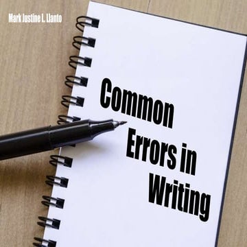Common errors in writing | PPT