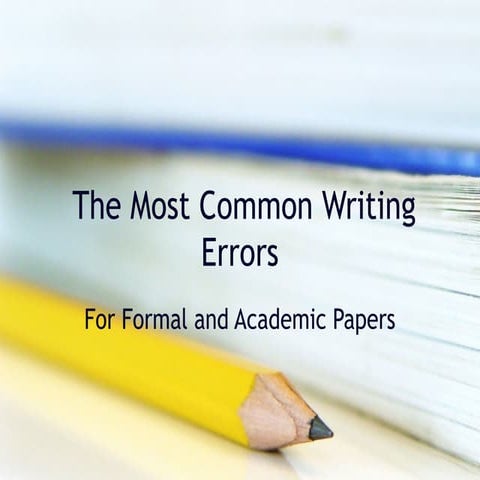 common errors of english including exercises.ppt