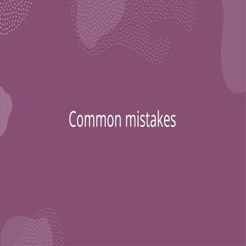 Common Errors made by Dutch EFL students | PPTX