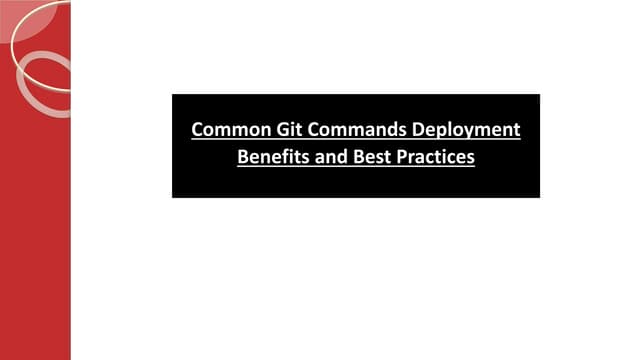 Common Git Commands Ppt 3977