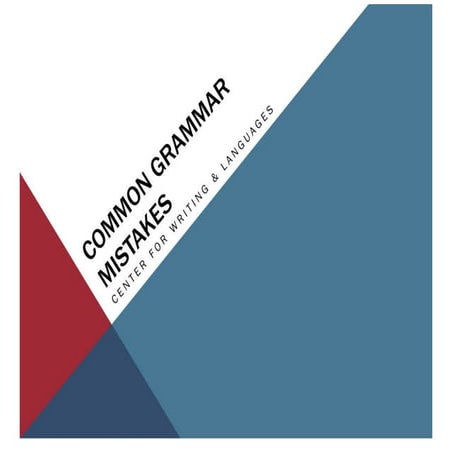 Common Grammar Mistakes | PDF