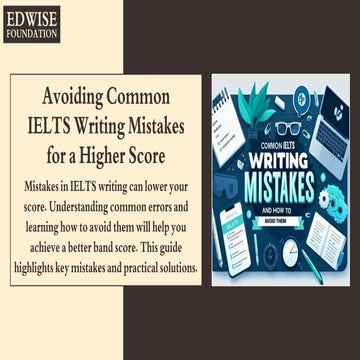 Common IELTS Writing Mistakes & How to Avoid Them: A Guide to Scoring ...