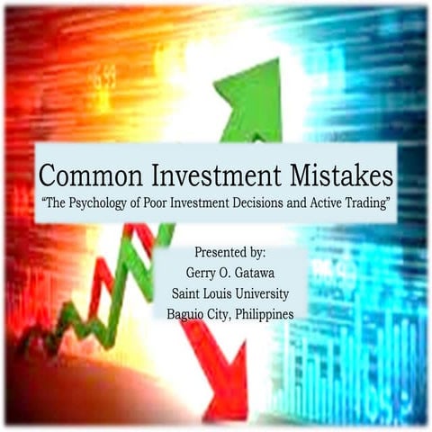 Common investment mistakes | PPTX