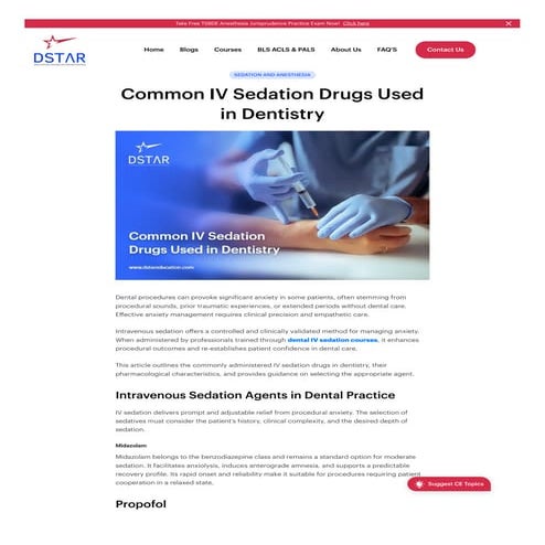 Common IV Sedation Drugs Used in Dentistry.pdf