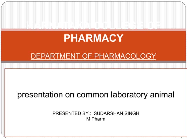 Handling of laboratory animal | PPTX