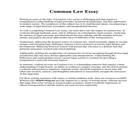 Common Law Essay.pdf