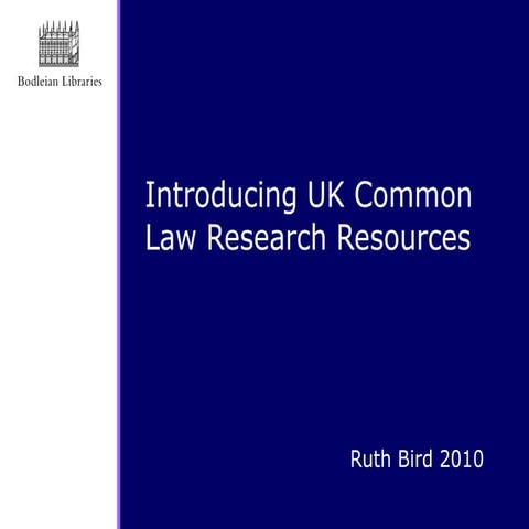 Common law UK resources | PPT