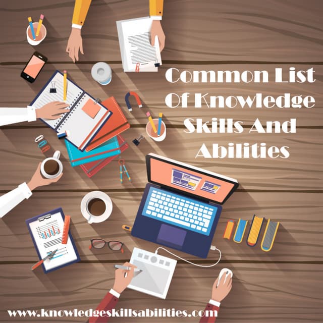 Common list of knowledge skills and abilities | PDF