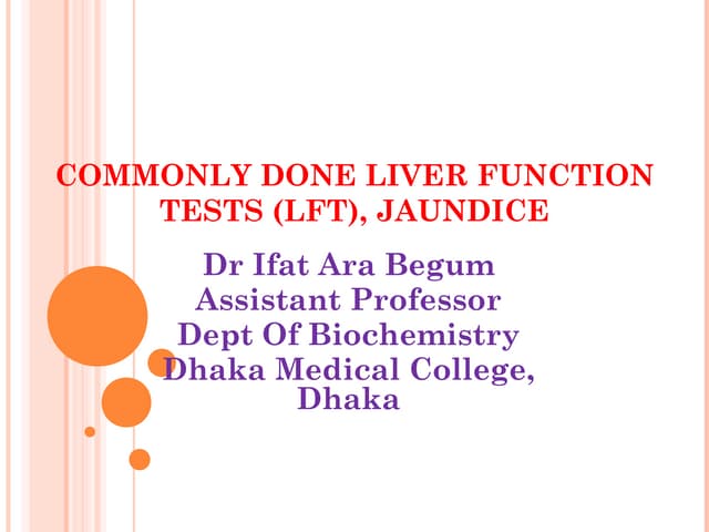 Liver function tests | PDF