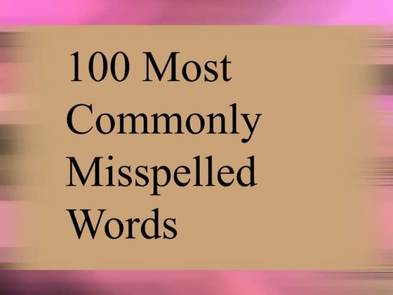 Keep the Tits in Dietitian! The 12 Most Commonly Misspelled Words in ...