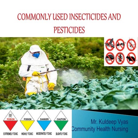 Commonly used Insecticides and Pesticides | PPTX