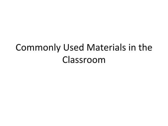 Different Types of Instructional Materials | PPTX | Science