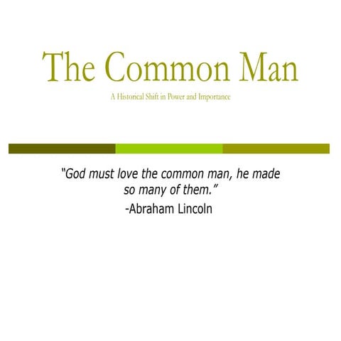 Common man | PPT
