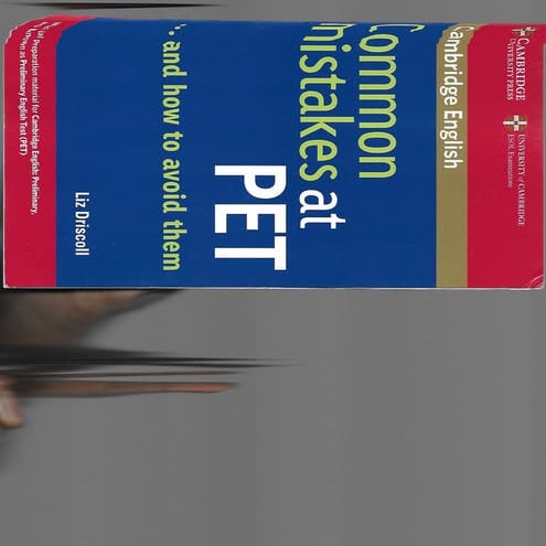 Common mistakes at PET 1 2016 | PDF