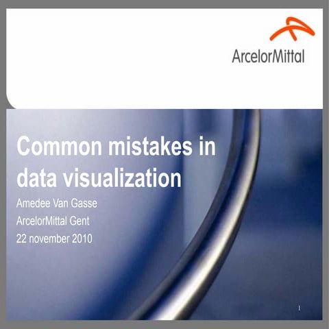 Common mistakes in data visualization - 20101122 ArcelorMittal - part 1 ...