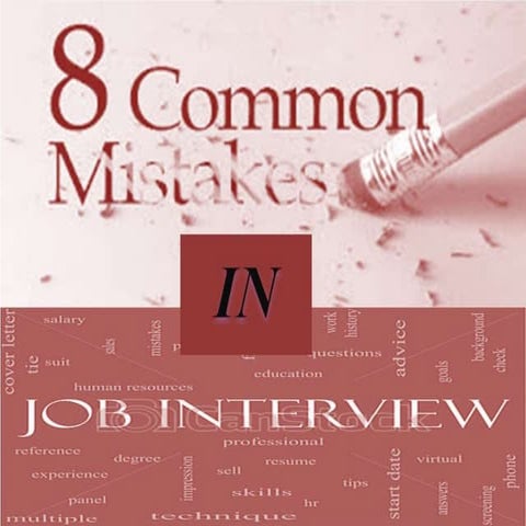 Common Mistakes In Job Interview | PPTX
