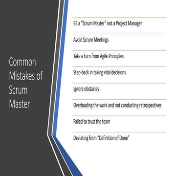 Common mistakes of Scrum master.pptx