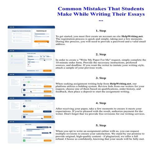 Common Mistakes That Students Make While Writing Their Essays | PDF