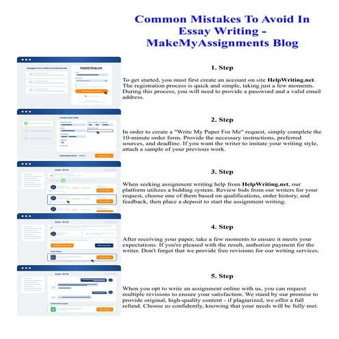 Common Mistakes To Avoid In Essay Writing - MakeMyAssignments Blog | PDF | Hobbies & Interests