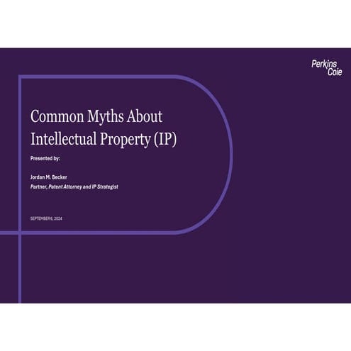 Common Myths about Intellectual Property | PDF