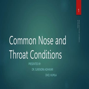 Common Nose and Throat Conditions for ENT class.pptx