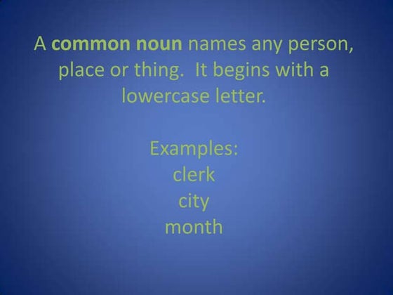 Proper noun segment | PPTX