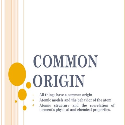 Common origin | PPT